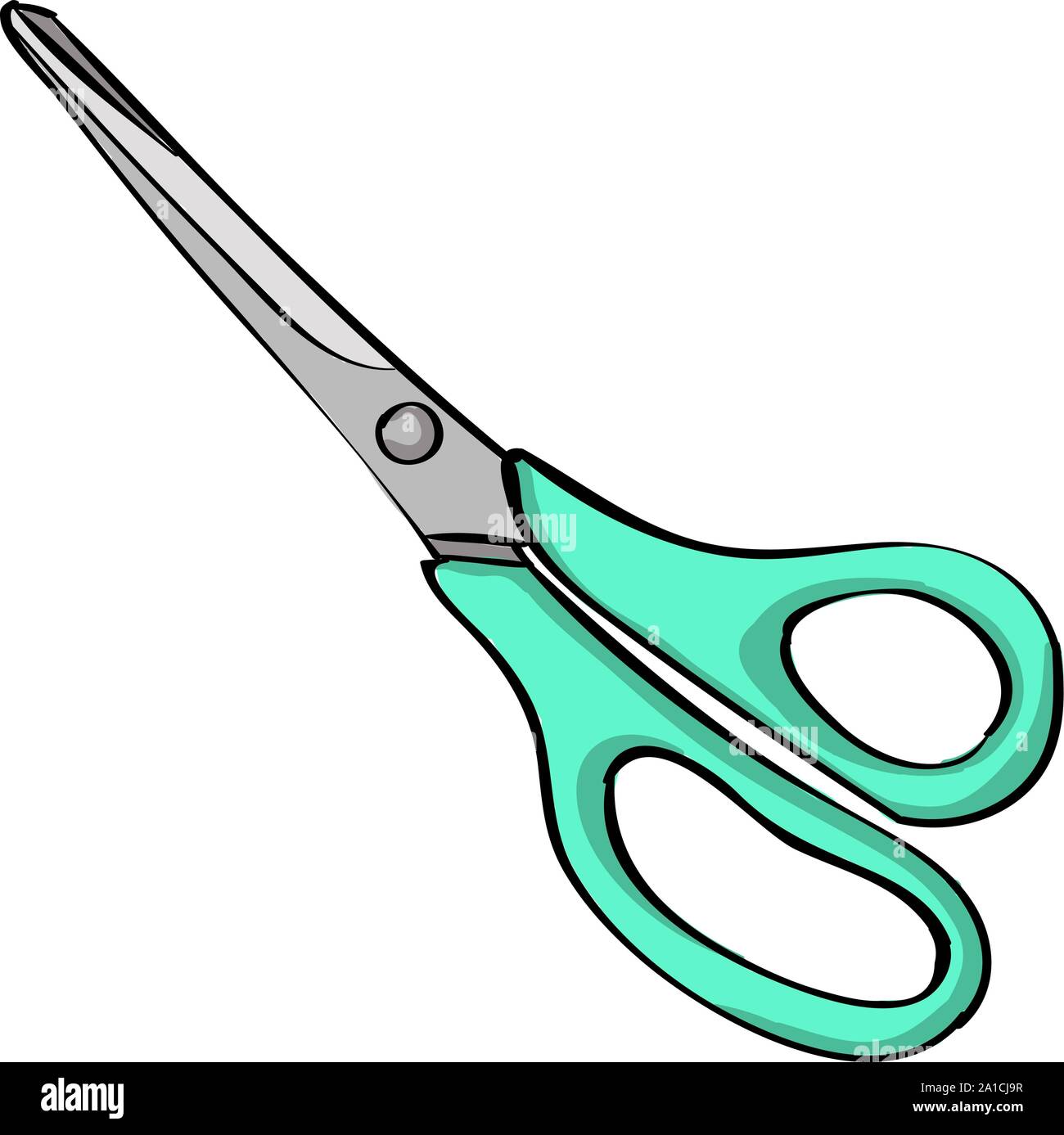 Haircut icon green vector Cut Out Stock Images & Pictures - Alamy