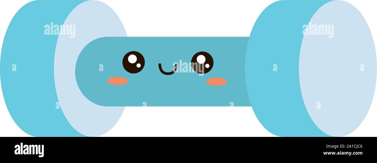 Blue weight, illustration, vector on white background Stock Vector ...