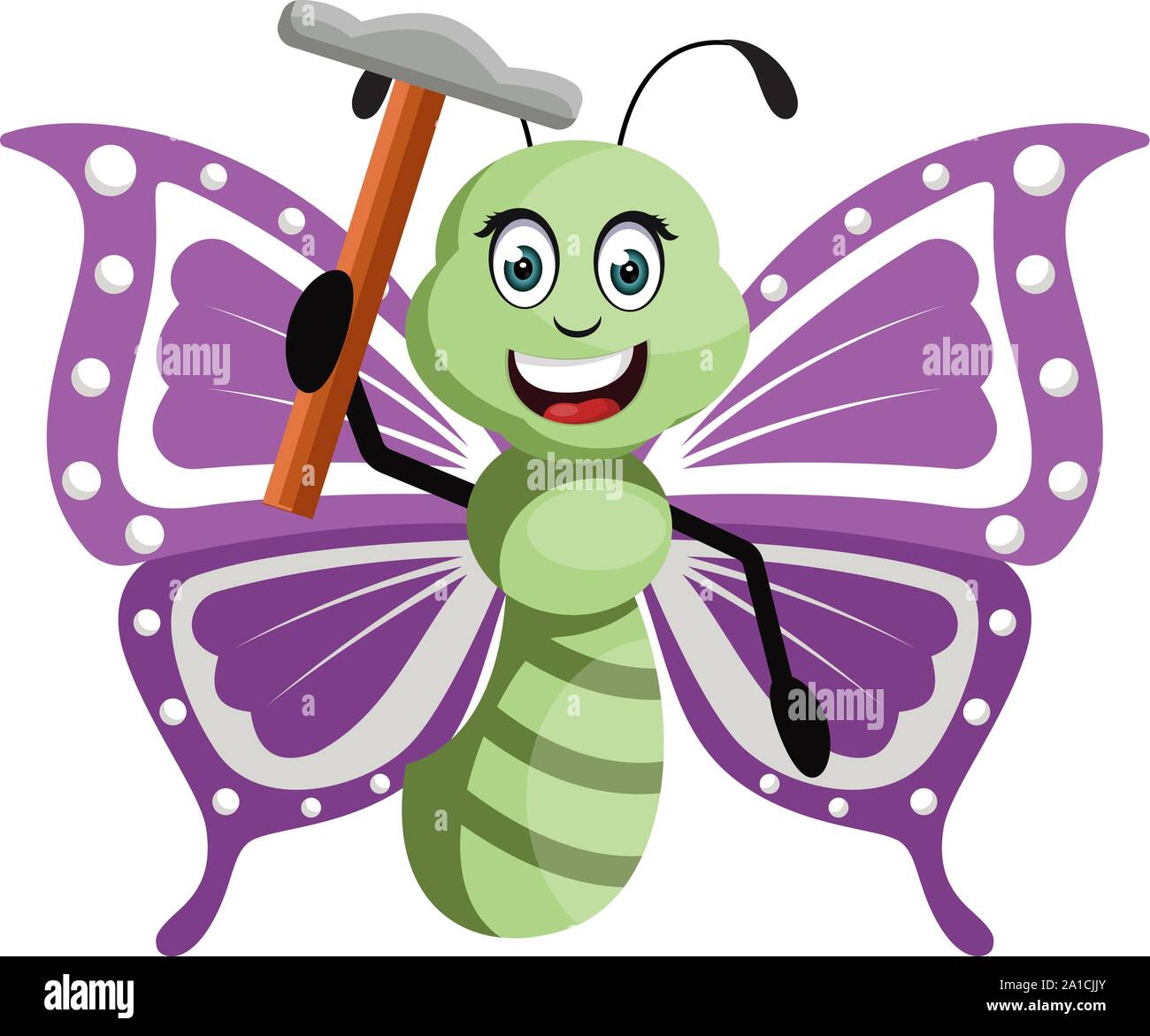 The butterfly building Stock Vector Images - Alamy