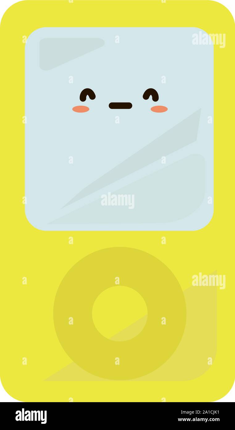 MP3 player, illustration, vector on white background Stock Vector Image ...