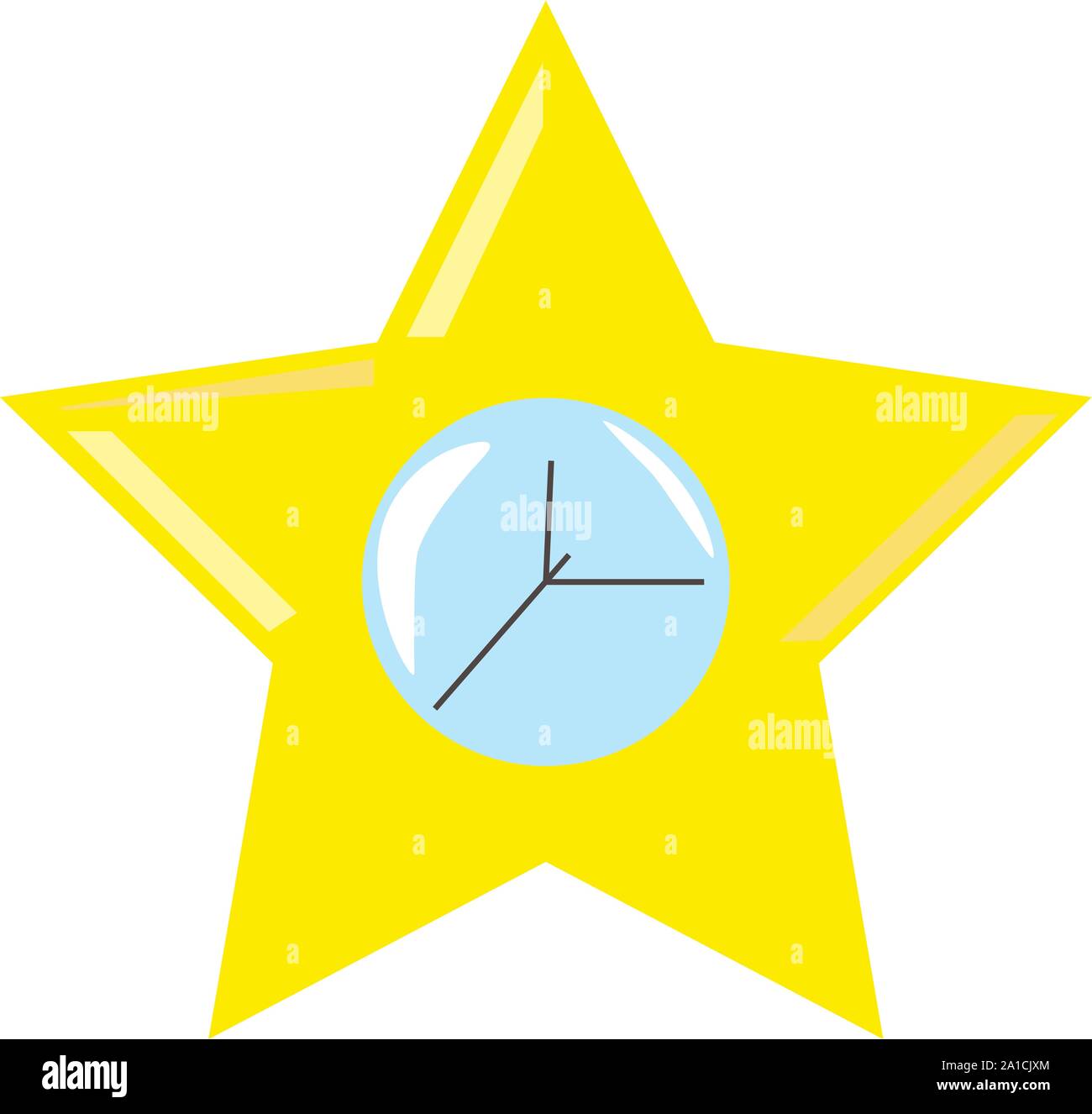 Star watch, illustration, vector on white background Stock Vector Image ...