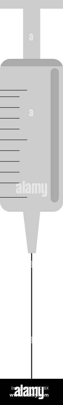 Injection, illustration, vector on white background Stock Vector Image ...