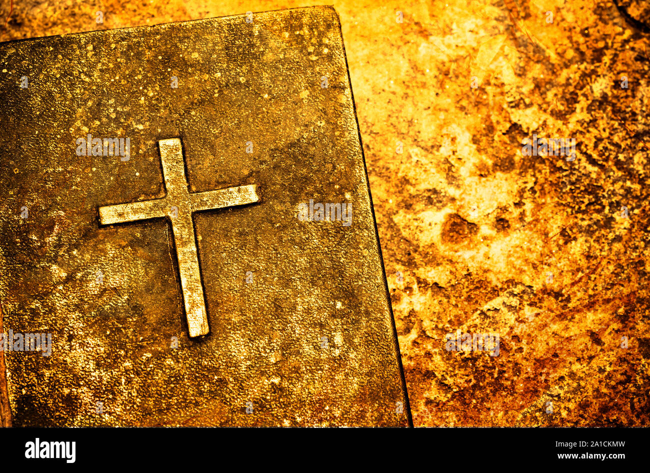 Close up of old Holy bible book Stock Photo - Alamy