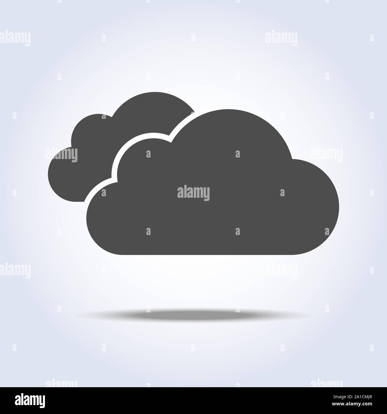 Two clouds Stock Vector Images - Alamy