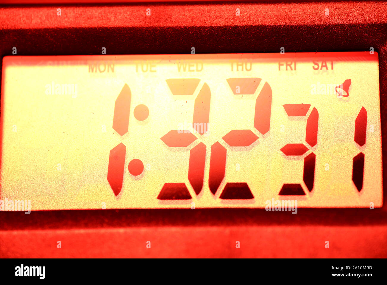 Close up of a digital timer lcd Stock Photo - Alamy