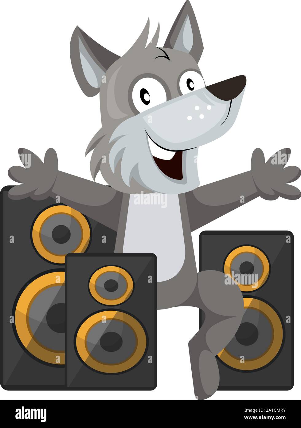 Phone loudspeaker message illustration Cut Out Stock Images & Pictures ...