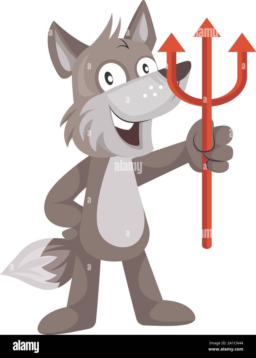 Cartoon devil fork hi-res stock photography and images - Alamy