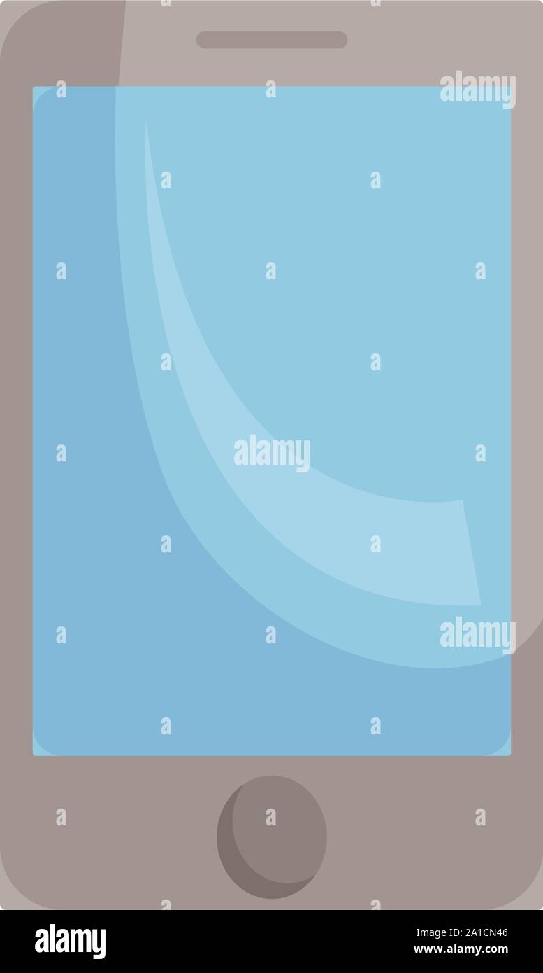 Mobile phone, illustration, vector on white background Stock Vector ...