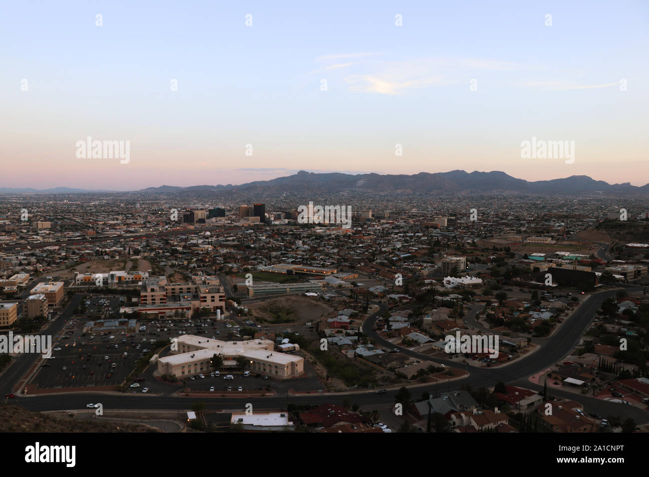 View of El Paso and Ciudad Juarez Stock Photo - Alamy