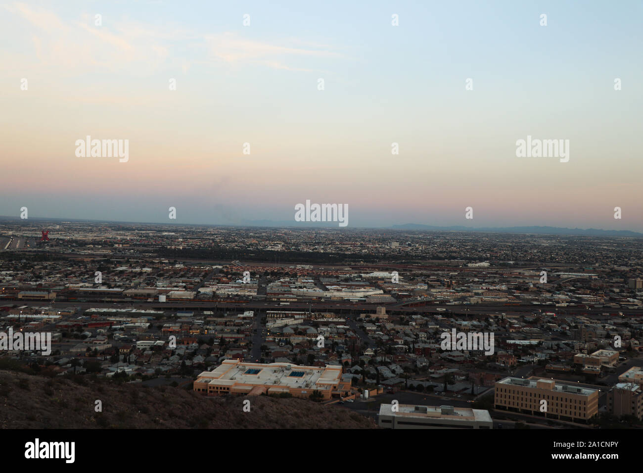 View of El Paso and Ciudad Juarez Stock Photo - Alamy