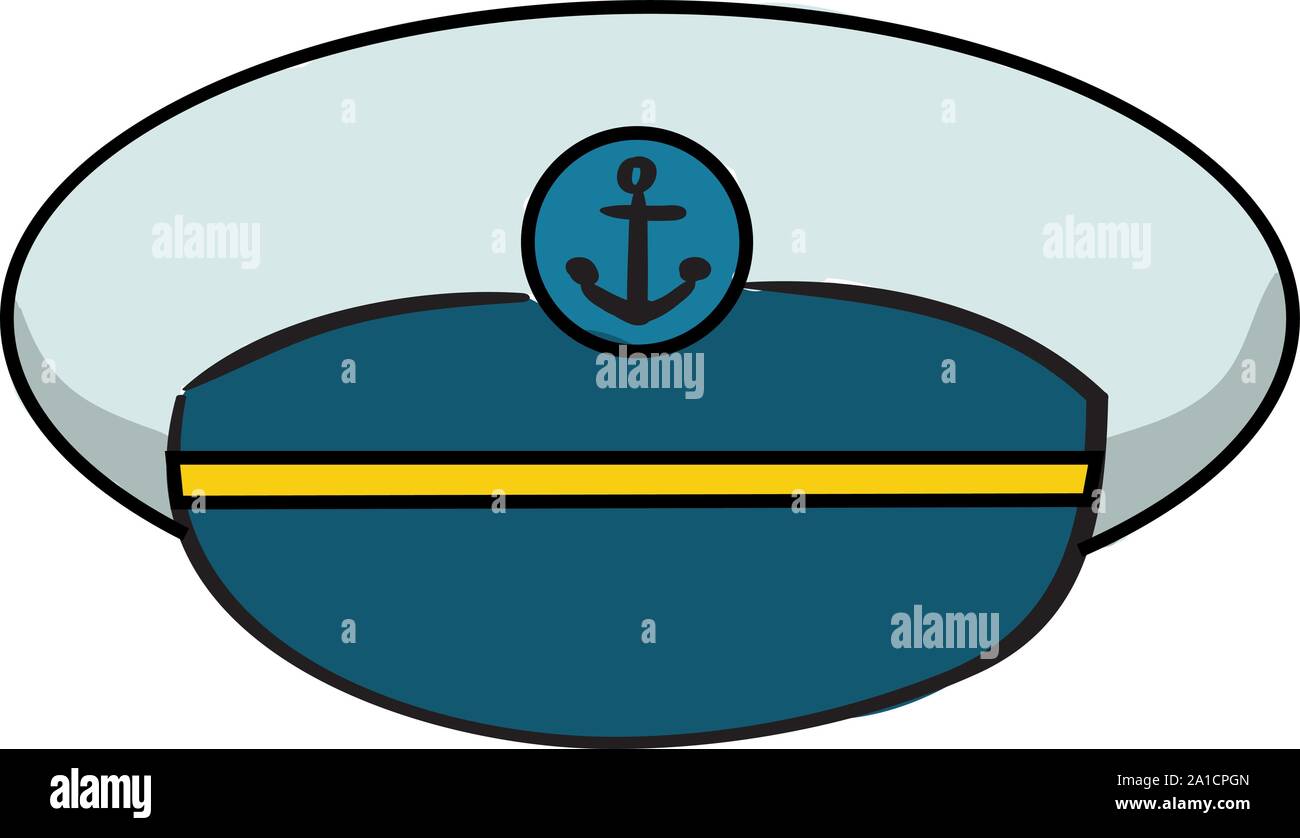 Sailor cap, illustration, vector on white background Stock Vector Image ...