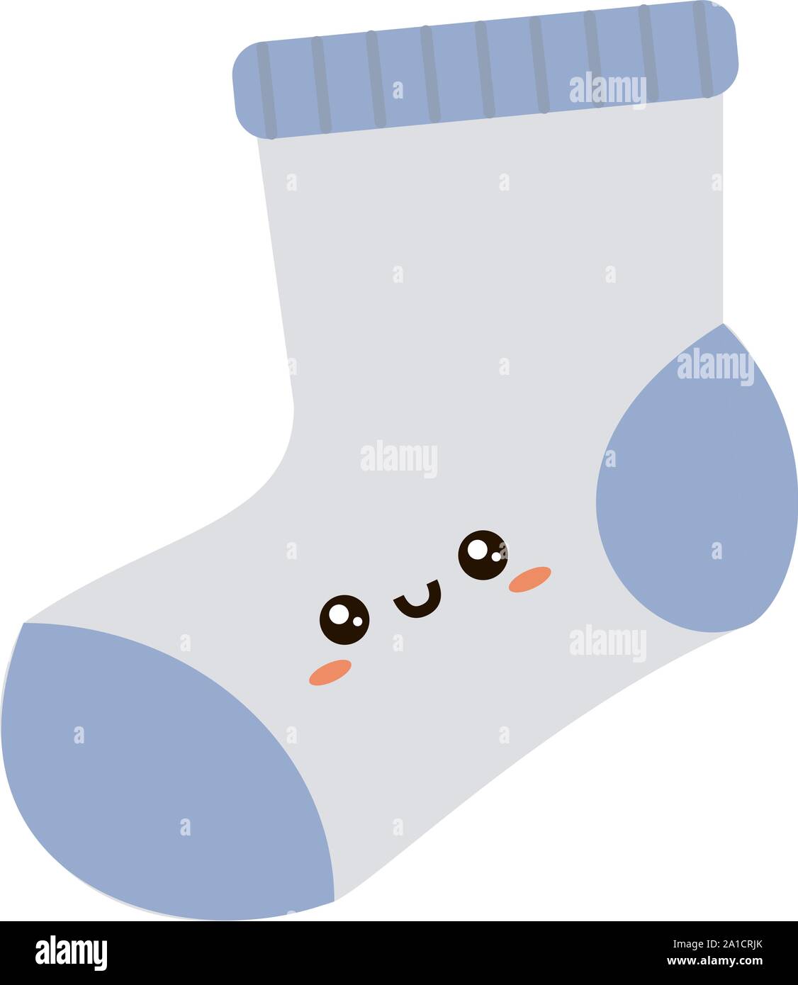 Cute sock, illustration, vector on white background Stock Vector Image ...