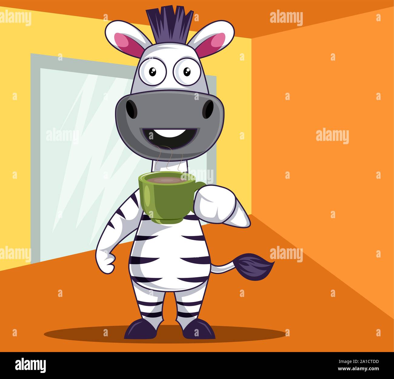 Seamless pattern zebra vector Cut Out Stock Images & Pictures - Alamy