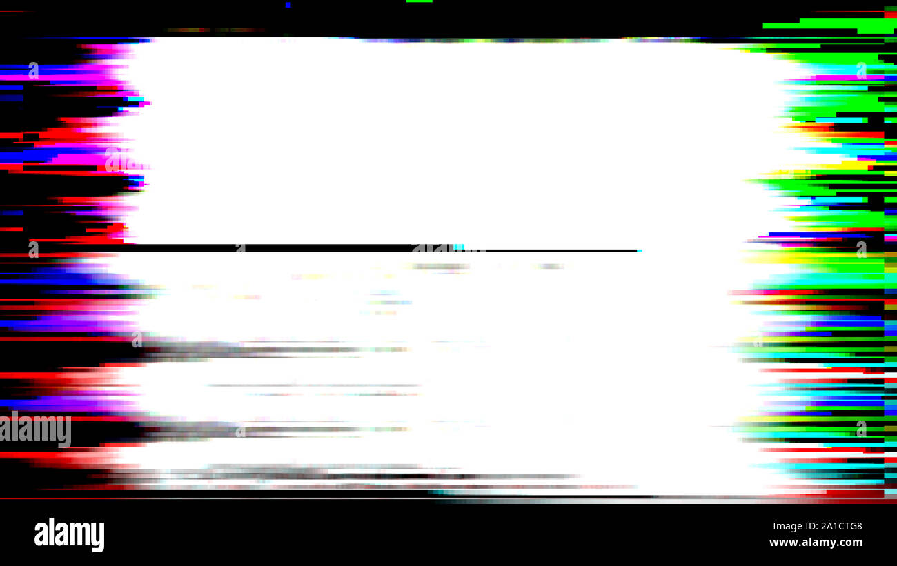 Abstract Digital Pixel Noise Glitch Error Video Damage Stock Photo - Alamy