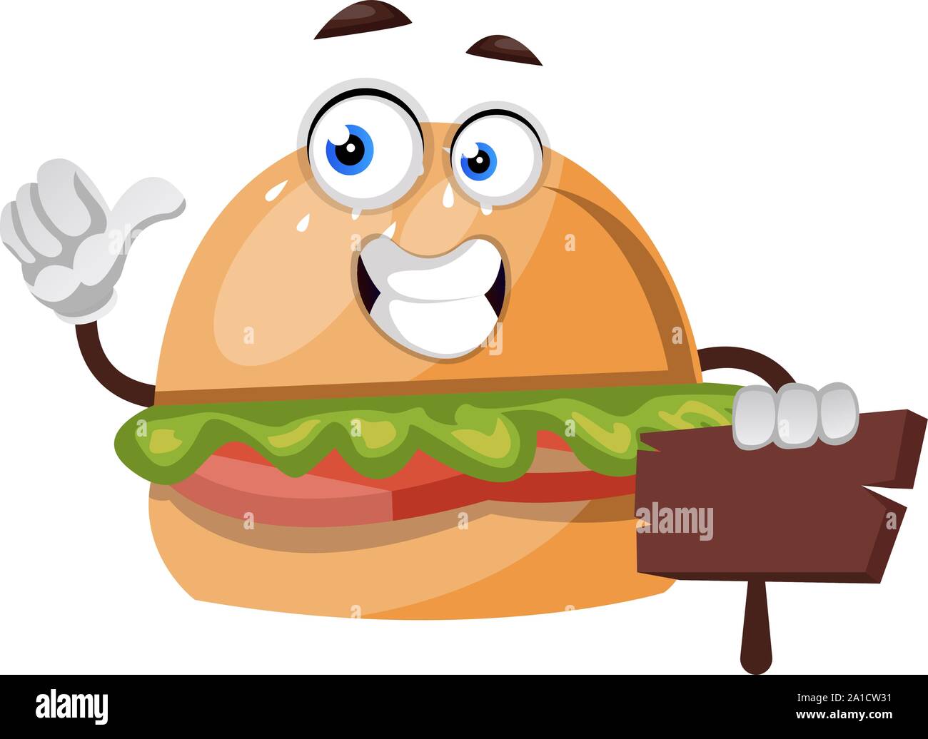 Sign fast food burger restaurant Stock Vector Images - Alamy