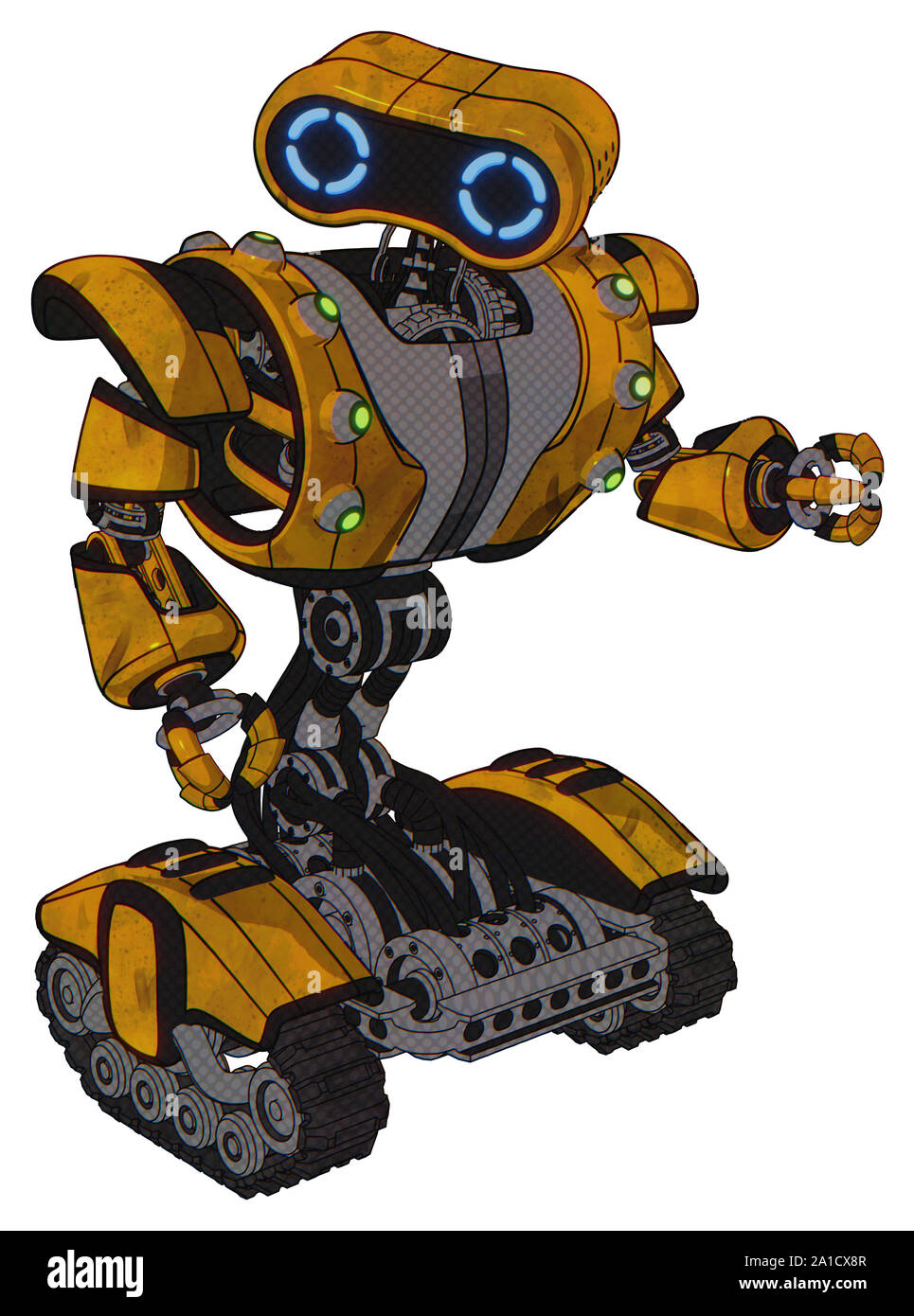 Robot containing elements: dual retro camera head, retro 80's head ...