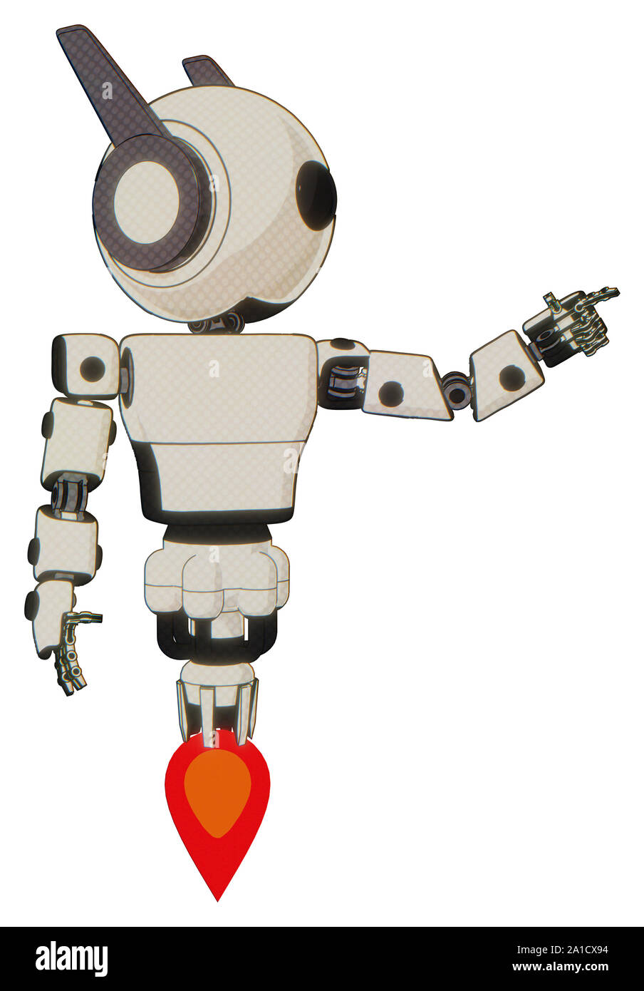 Android containing elements: round head, large cyclops eye, head ...