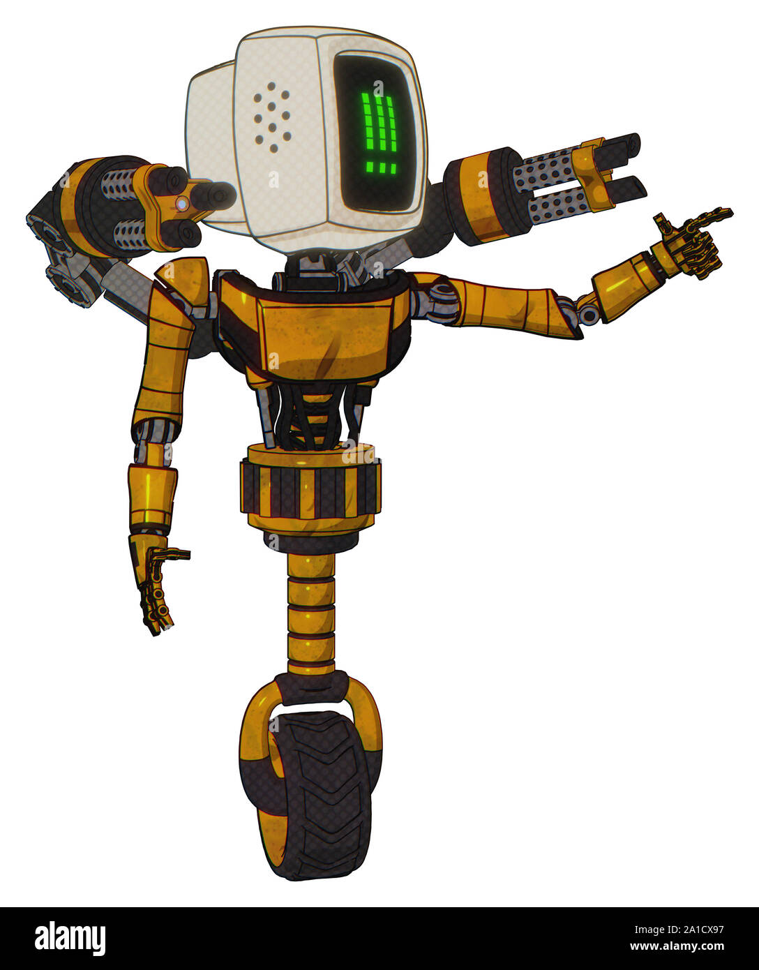 Android containing elements: old computer monitor, pixel exclamation ...