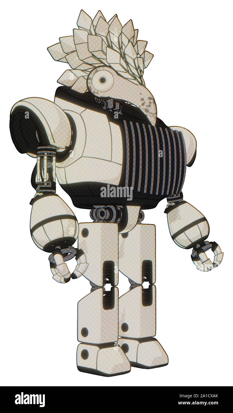 Automaton containing elements: bird skull head, bone skull eye holes ...