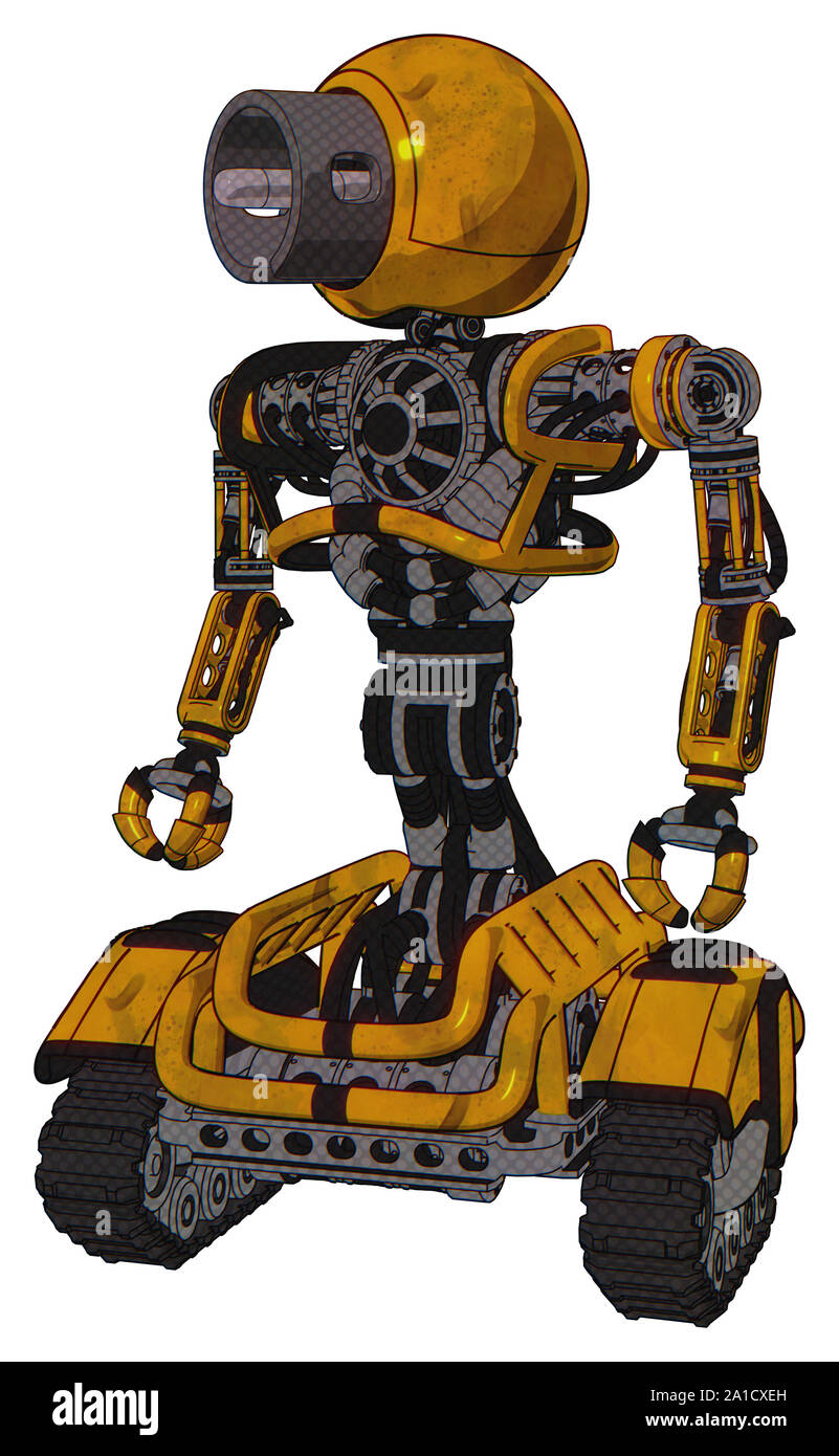 Cyborg containing elements: cable connector head, heavy upper chest, no ...