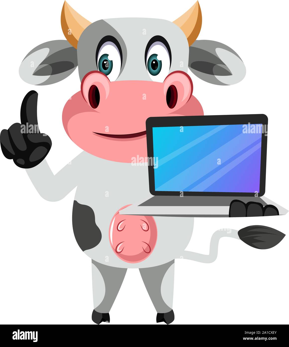 Cow monitor Stock Vector Images - Alamy