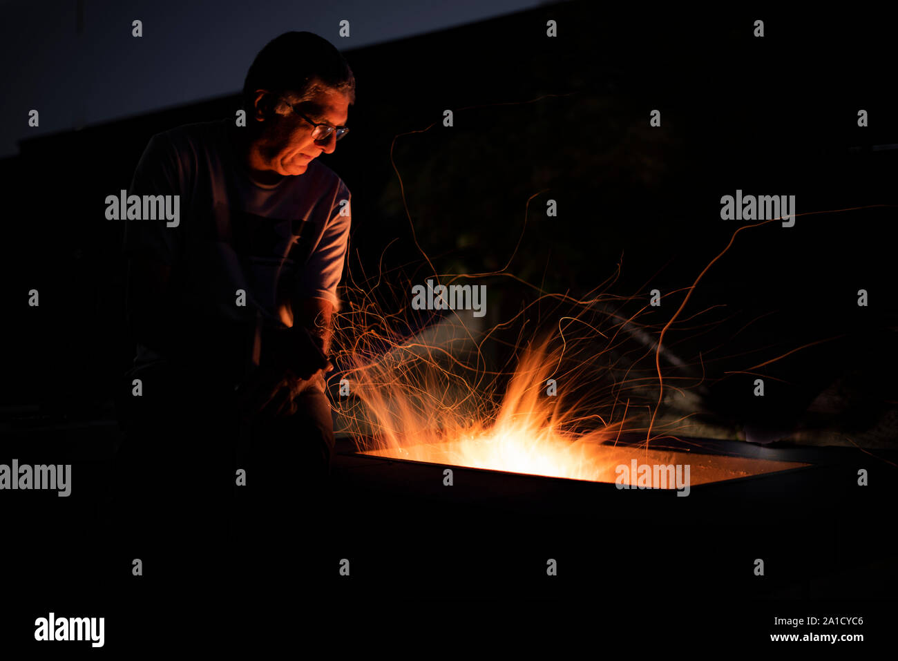 Gazing man hi-res stock photography and images - Alamy