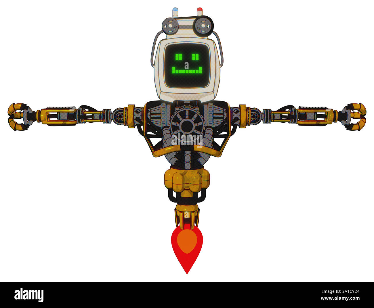 Bot containing elements: old computer monitor, happy pixel face, old ...