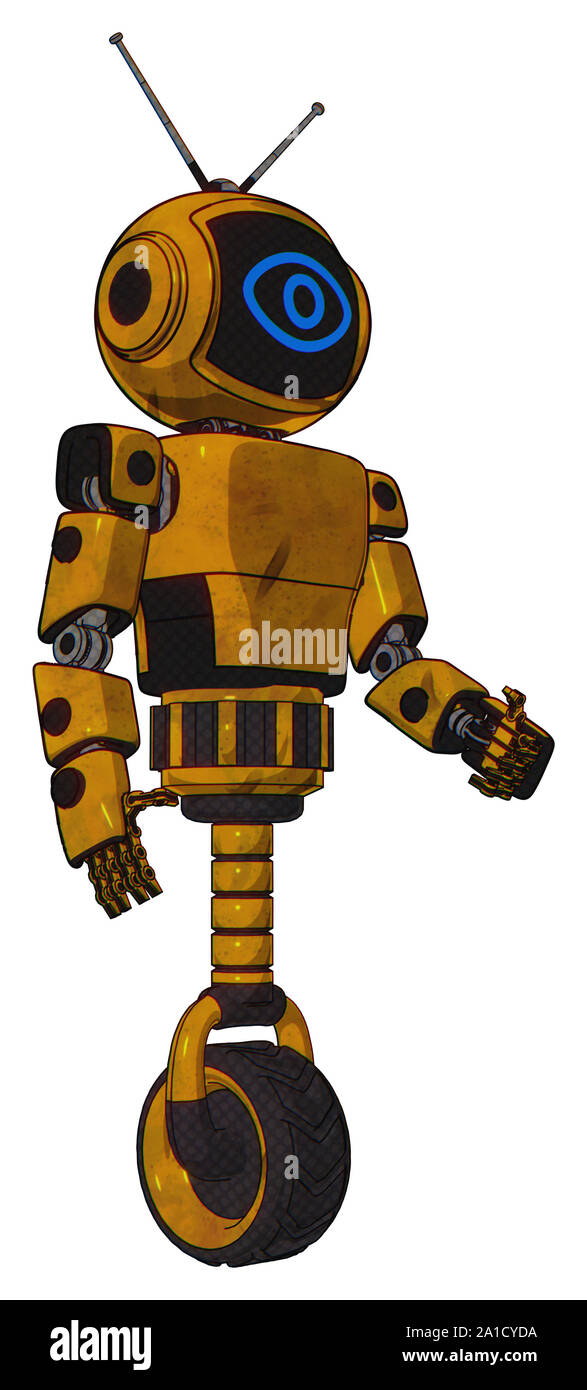 Droid containing elements: digital display head, large eye, retro ...