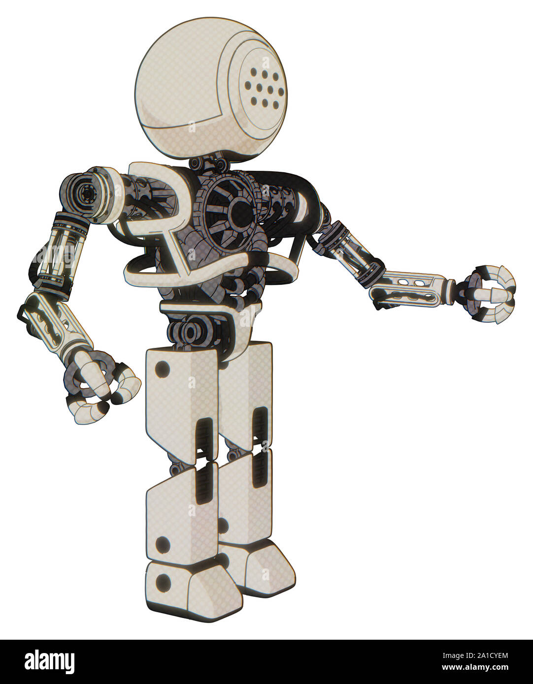 Cyborg containing elements: dots array face, heavy upper chest, no ...