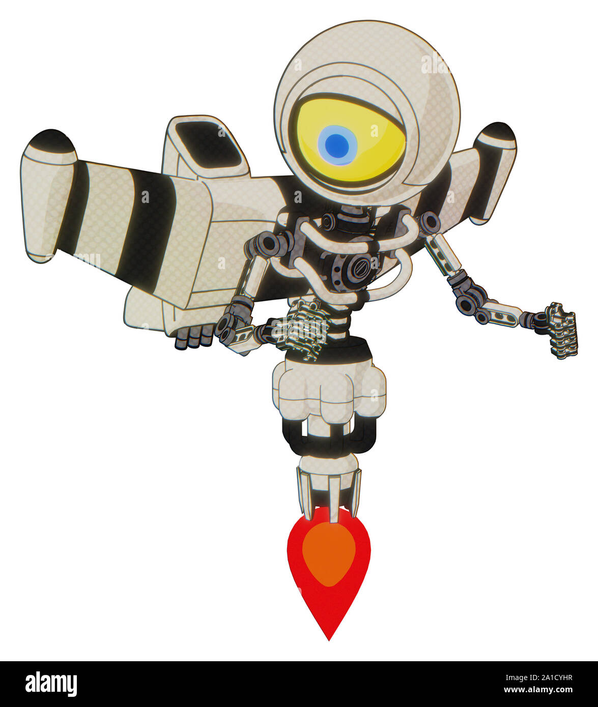 Cyborg containing elements: giant eyeball head design, light chest ...
