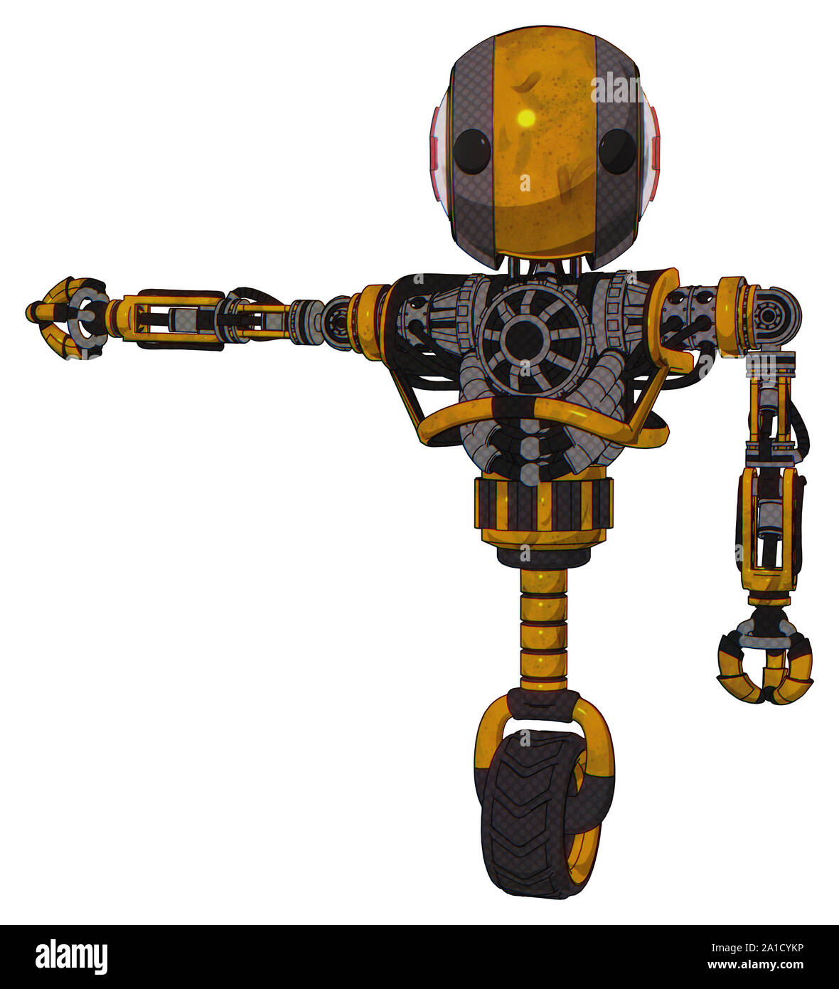 Mech containing elements: round head, maru eyes, first aid emblem ...