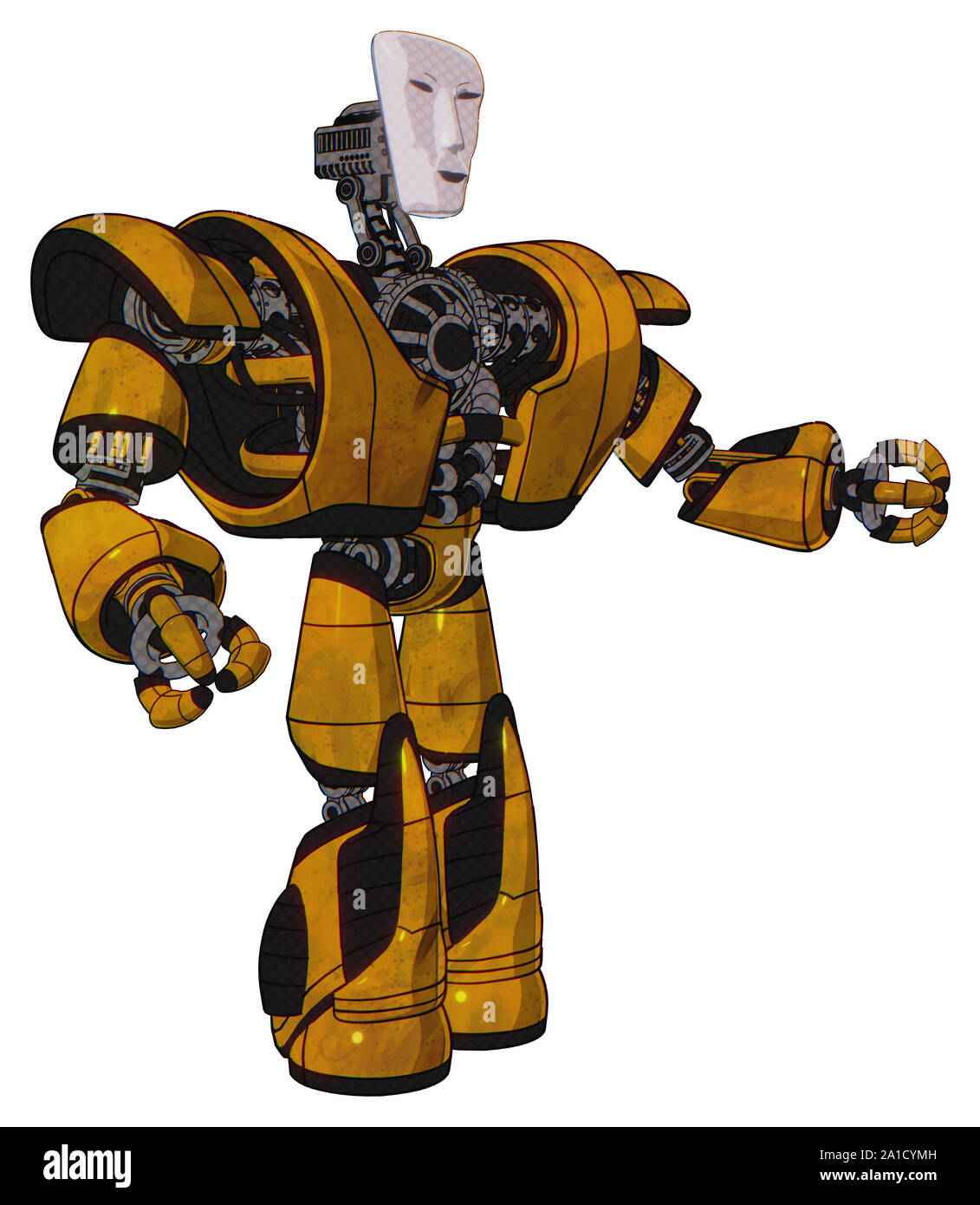 Bot containing elements: humanoid face mask, heavy upper chest, heavy ...