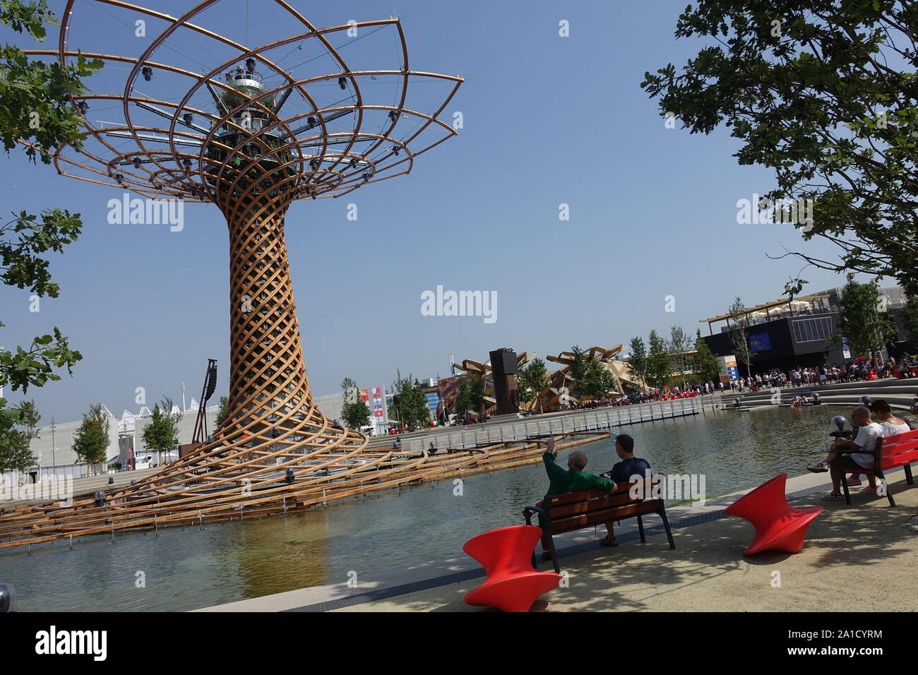 Mailand, Weltausstellung 2015, Albero della Vita, Baum des Lebens am ...