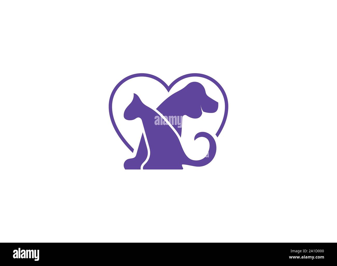 Dog Love, Dog Logo Template. Vector Illustrator. Dog logo and icon ...