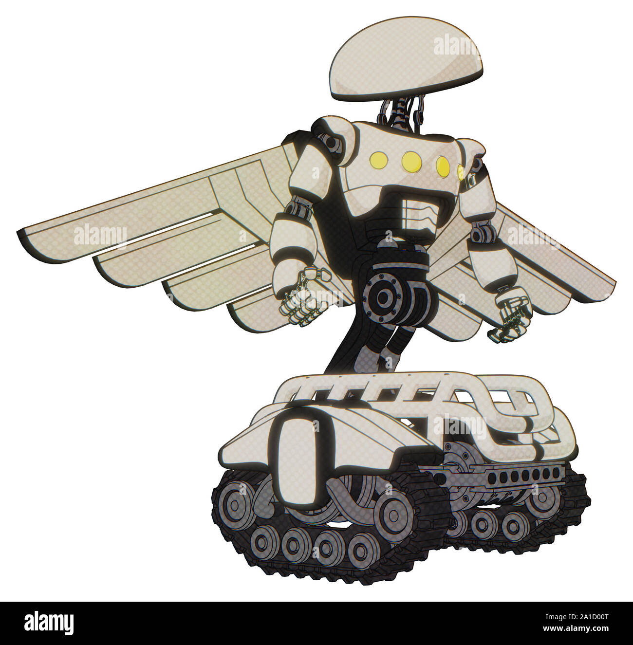 Mech containing elements: dome head, light chest exoshielding, yellow ...