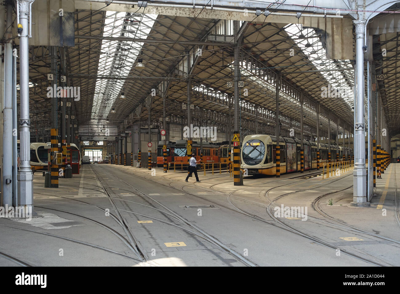 Mailand, Straßenbahn, Depot Massena - Milano, Tramway, Depot Massena ...