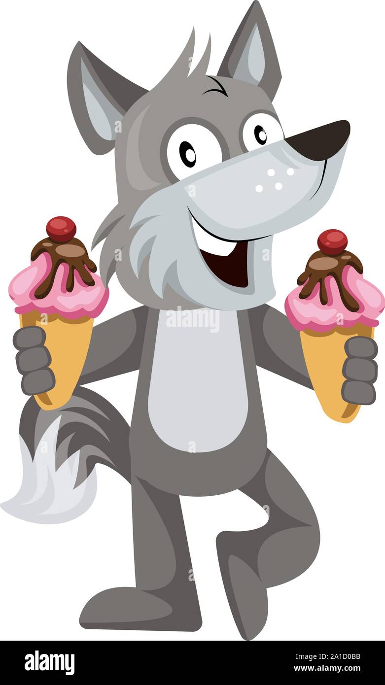 Clipart Of Wolf Eating