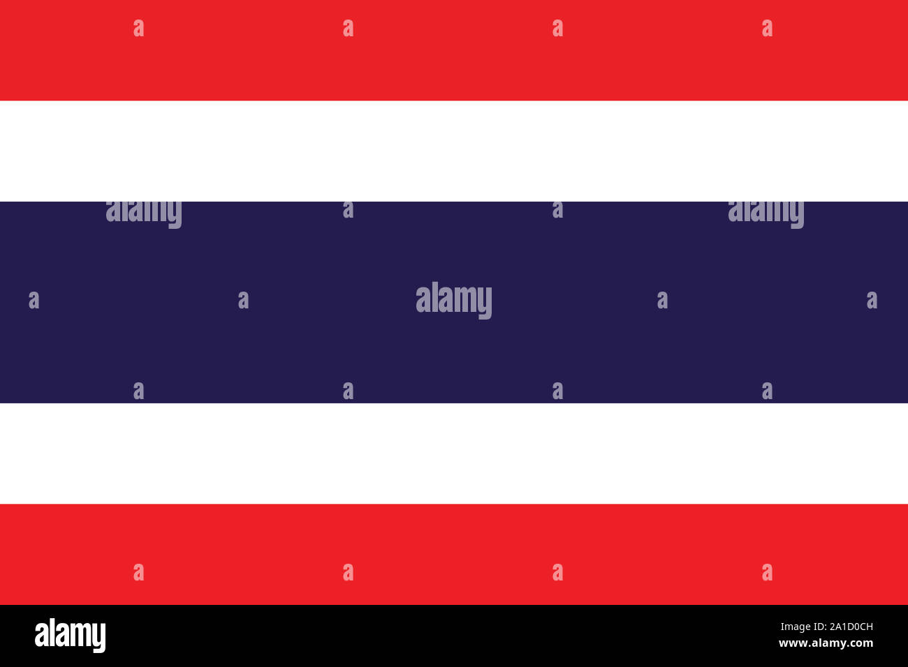 Thailand National flag standard proportion color mode RGB Stock Photo ...