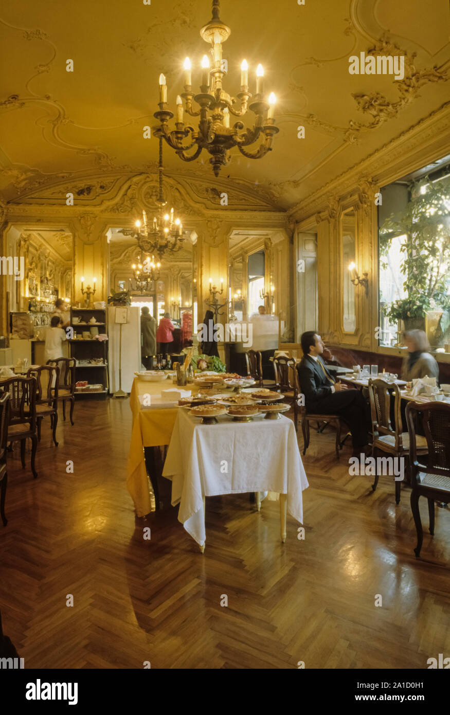Turin, Caffe Platti Stock Photo - Alamy