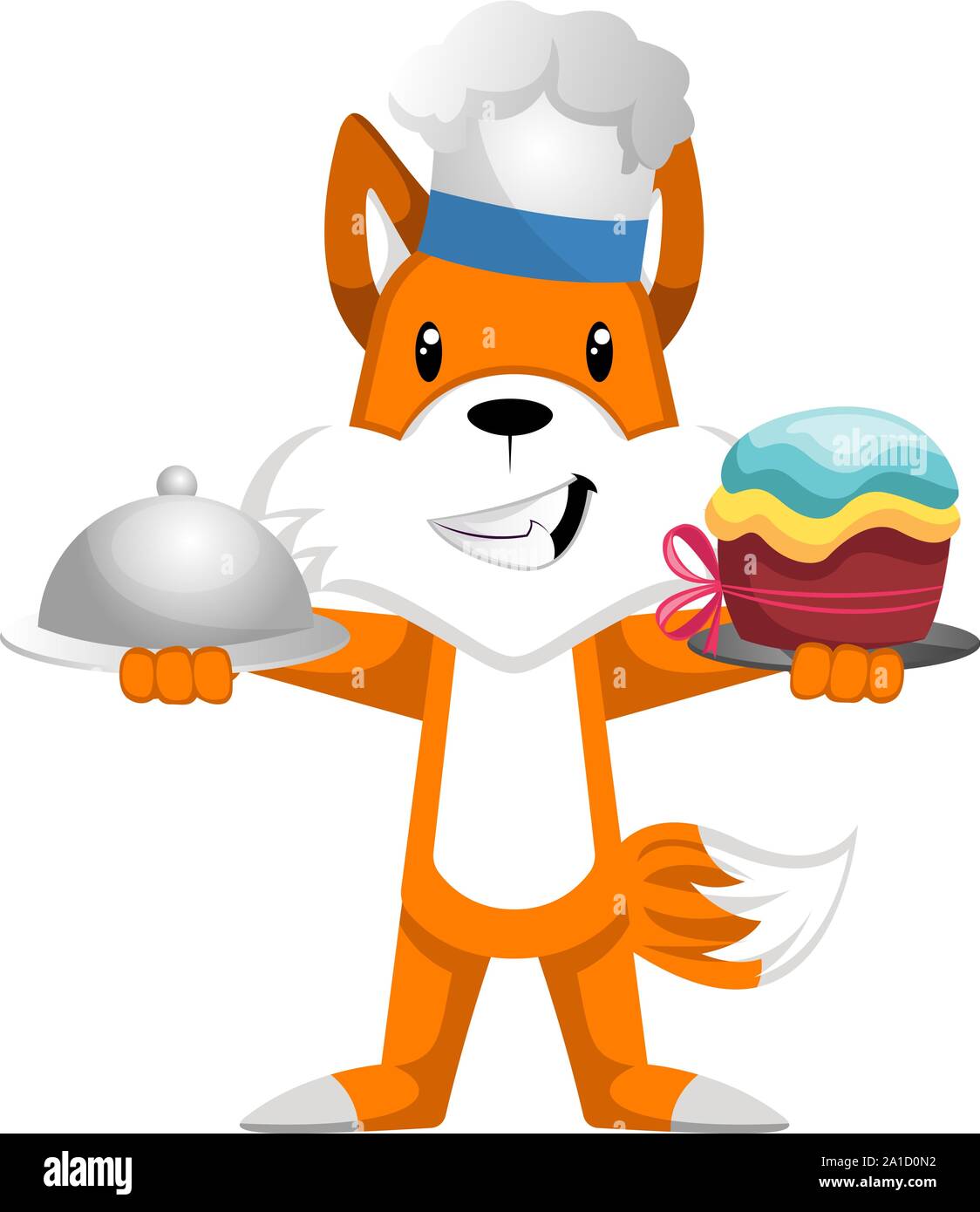 Fox eat Stock Vector Images - Alamy