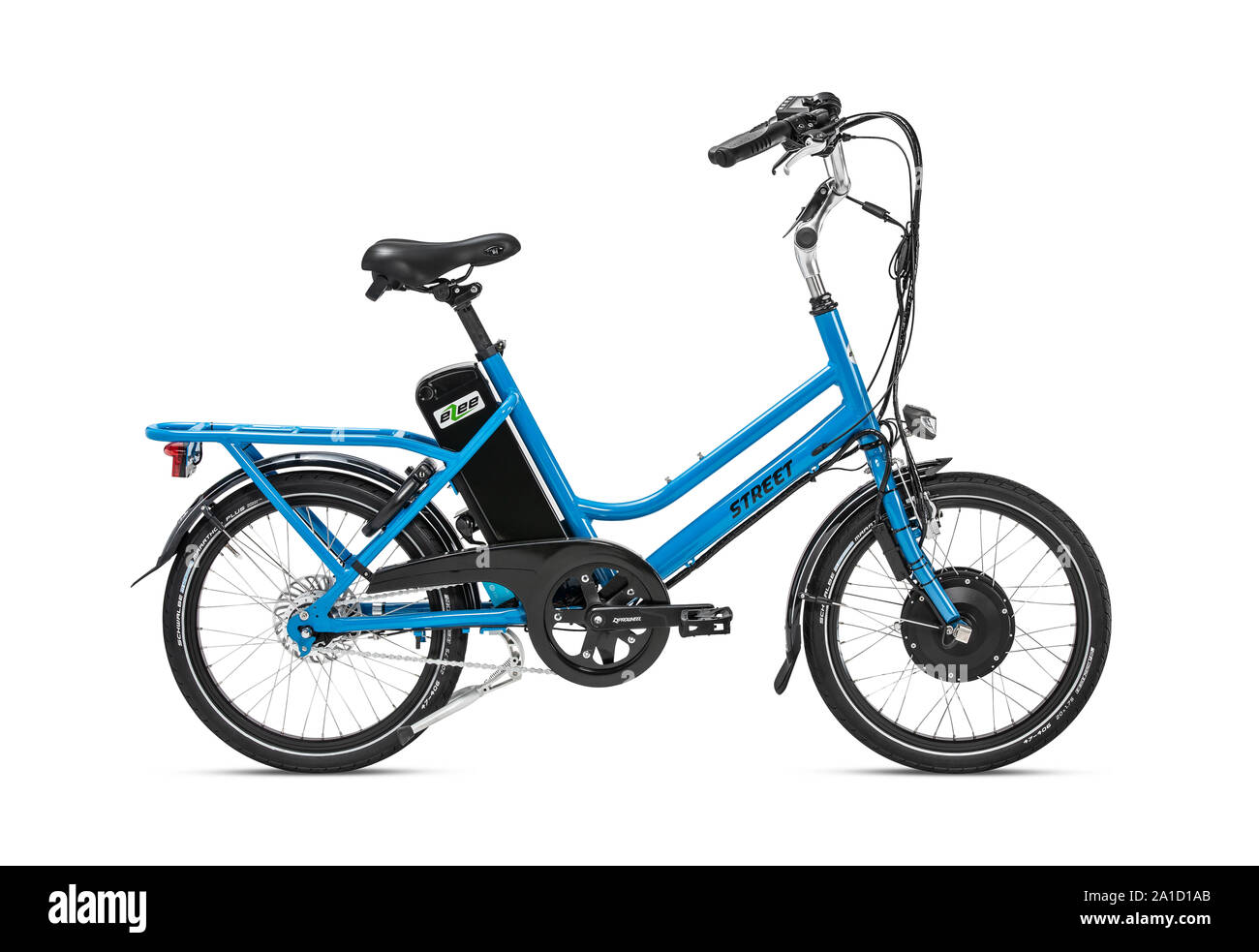 Product style electric bikes isolated against white background Stock ...