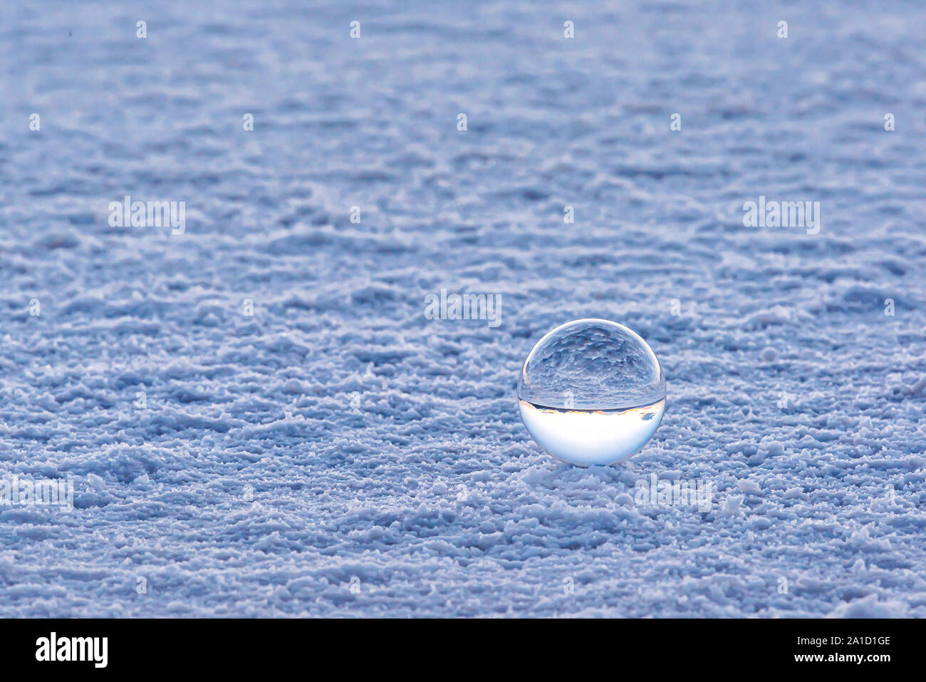 Bonneville Salt Flats ground landscape near Salt Lake City, Utah and ...