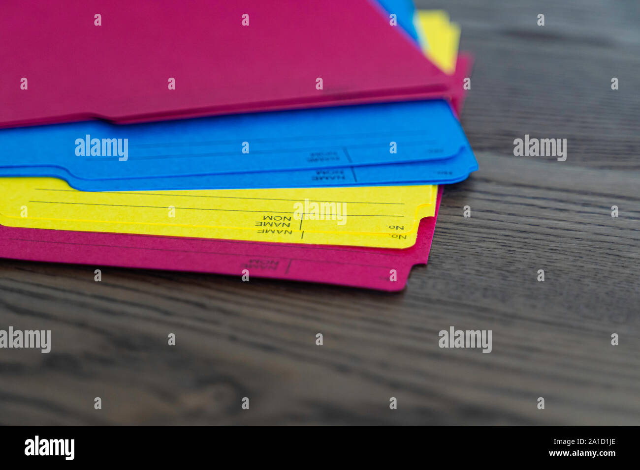 Folders on table hi-res stock photography and images - Alamy