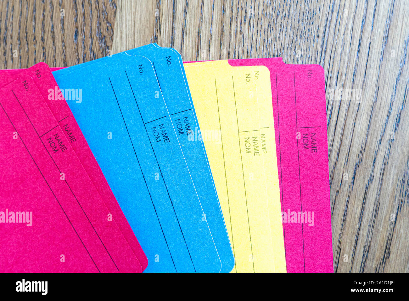 Folders on table hi-res stock photography and images - Alamy