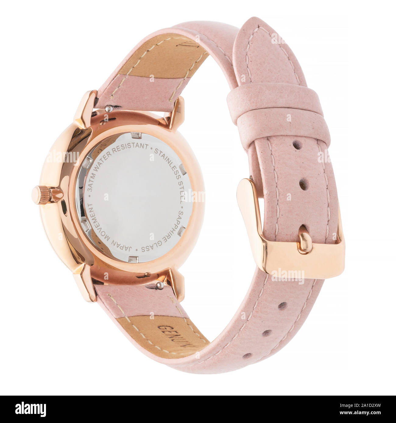 Stylish Modern Wrist Watch timepiece isolated / cut out on white ...