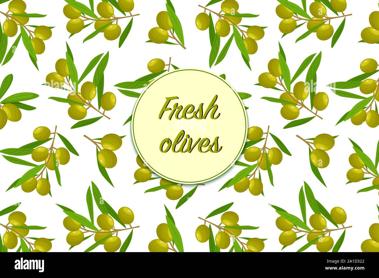 flyer with olive branches Stock Vector Image & Art - Alamy