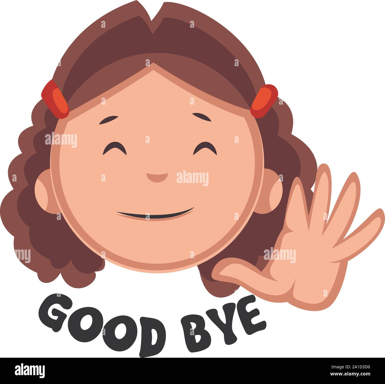 Good bye saying Stock Vector Images - Alamy