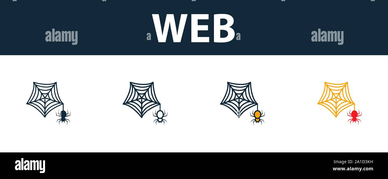 Web icon set. Premium symbol in different styles from halloween icons ...