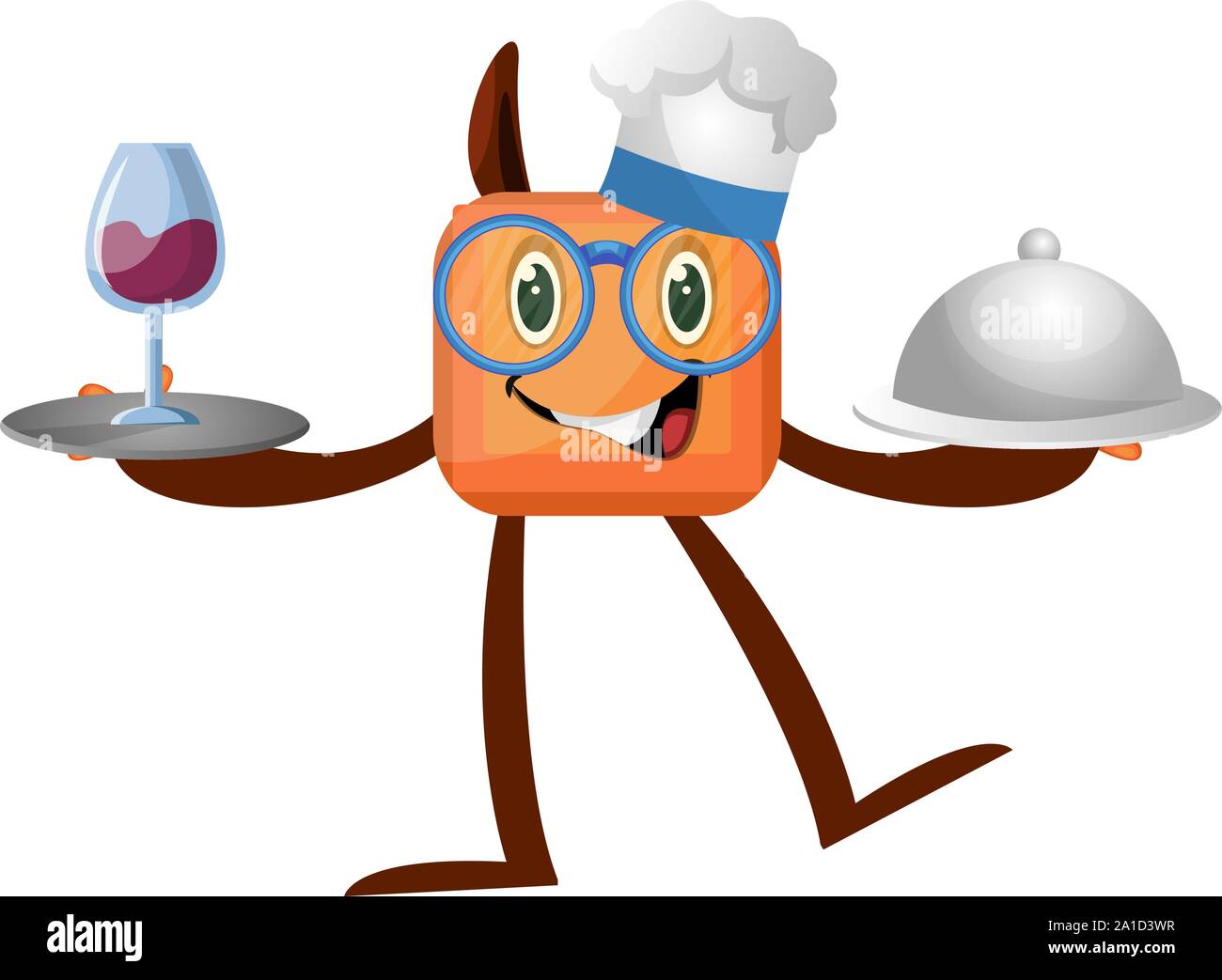 Monster cooking, illustration, vector on white background Stock Vector ...