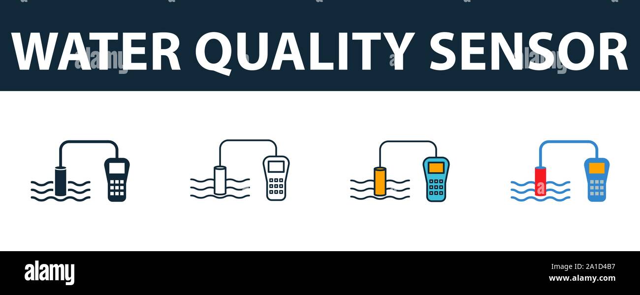 Water Quality Sensor icon set. Premium symbol in different styles from ...